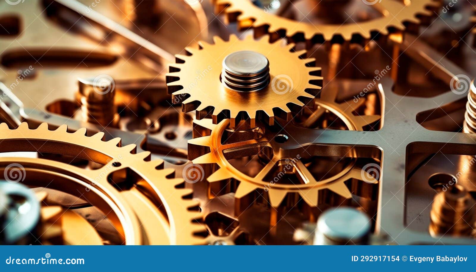 Mechanism, Gears and Cogs at Work. Industrial Equipment - AI Generated ...