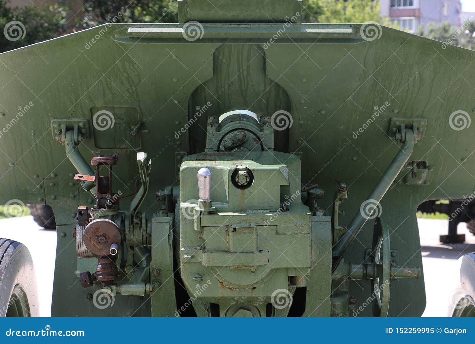 The Mechanism Of The Gun Artillery Of The Second World War Royalty-Free ...