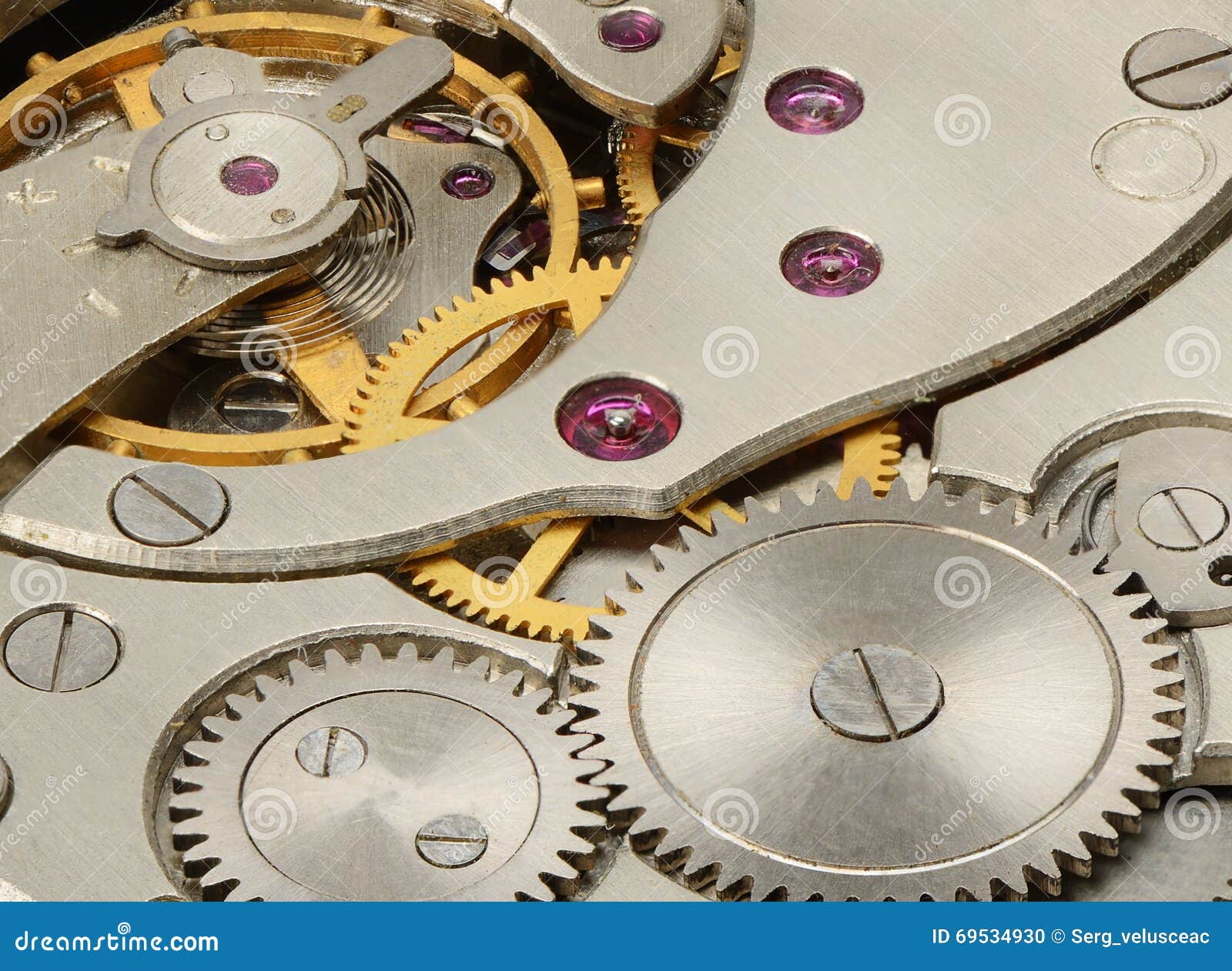 Mechanism of Mechanical Watches Stock Photo - Image of background ...