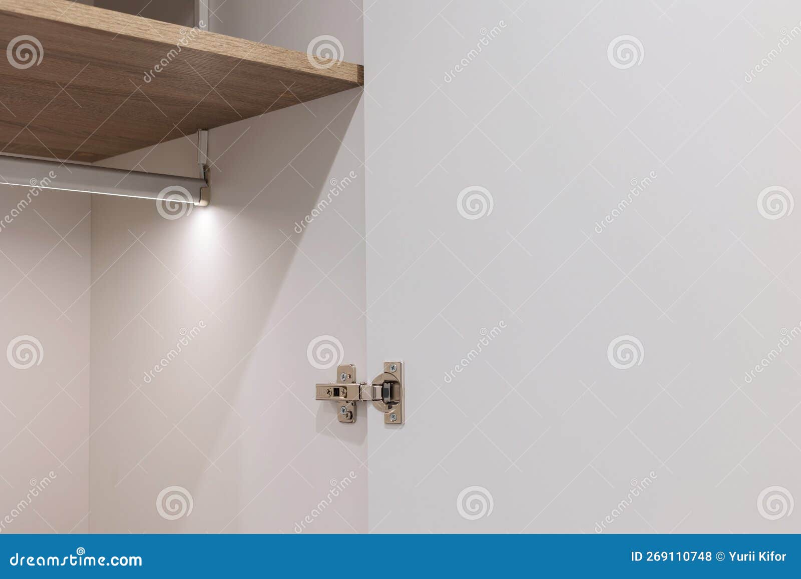 The Mechanism of an Open Wardrobe for Clothes in the INTERIOR Stock ...