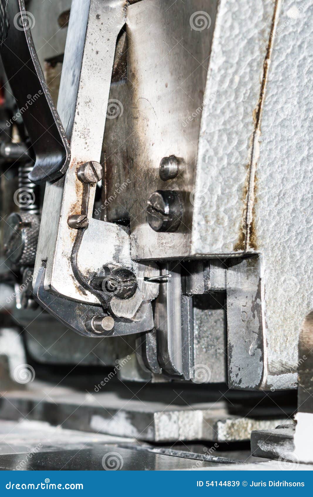 Mechanism of Paper Sewing Machine Stock Image - Image of sewing, metal ...