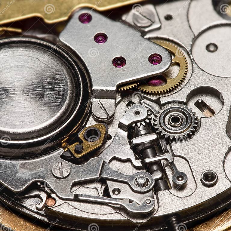 Mechanism of quartz watch stock image. Image of quartz - 7020123