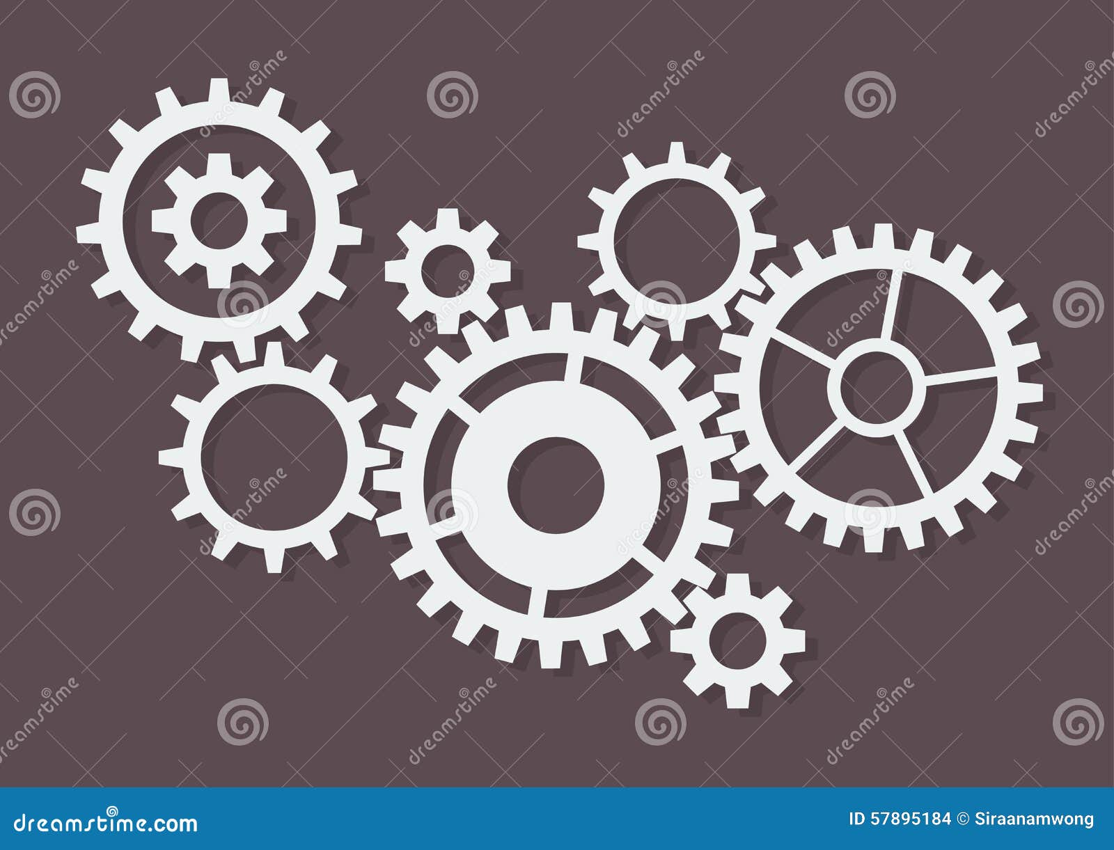 Mechanism system stock vector. Illustration of engineer - 57895184