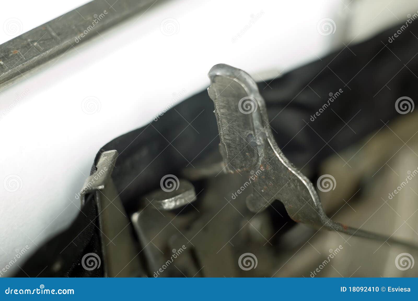 Mechanism of Type Writing Machine Stock Photo - Image of technology ...