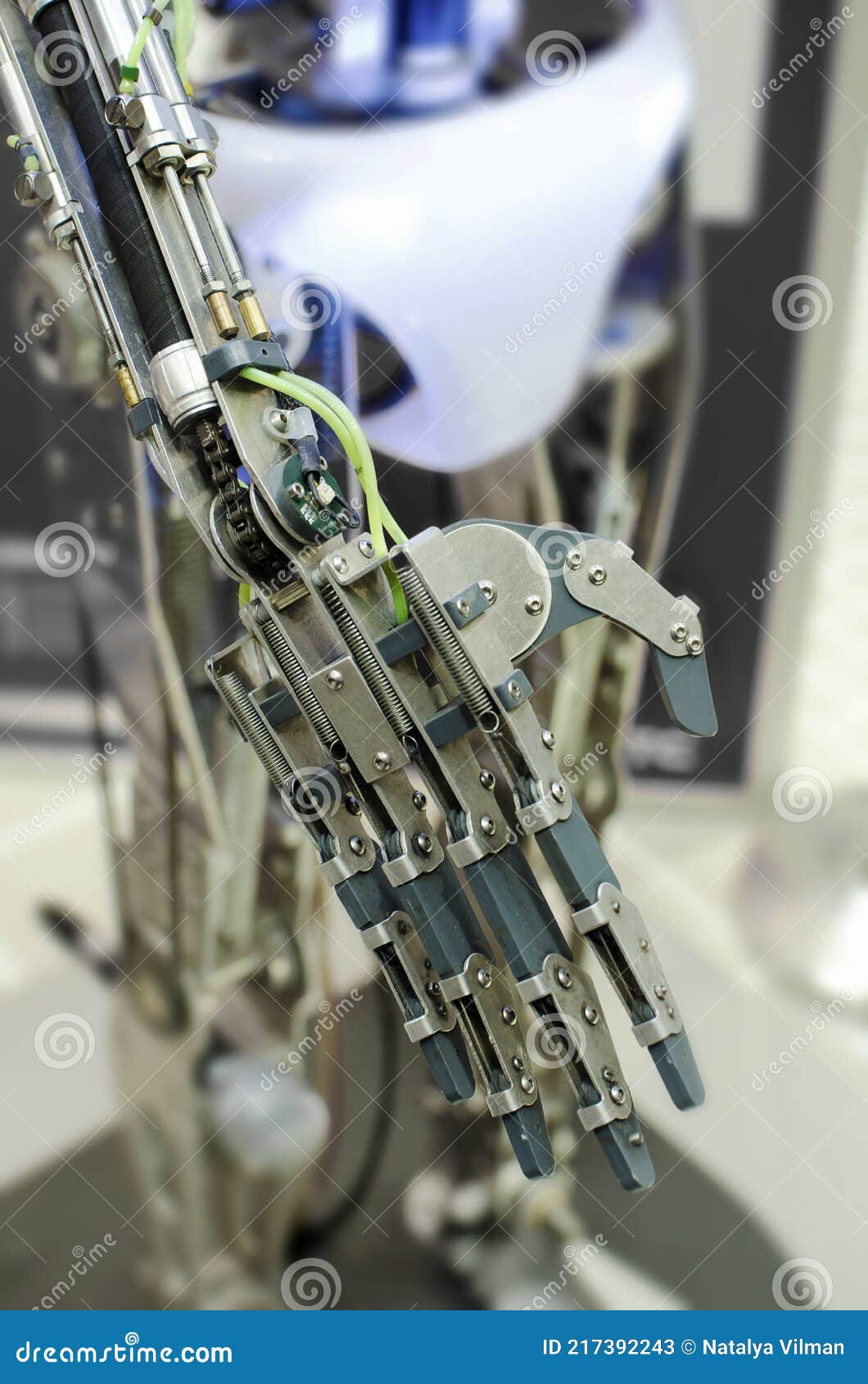 Mechanized Robot Arm. Industrial Technology Concept Stock Image - Image ...