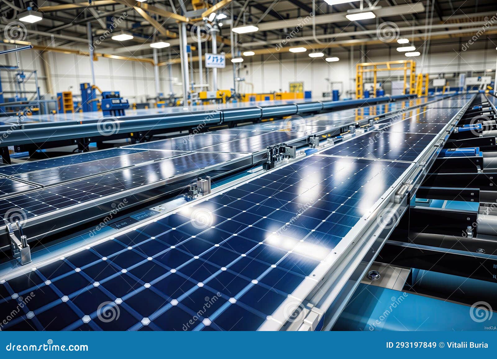 Mechanized Solar Panel Manufacturing: Conveyor Process, Generative Ai ...