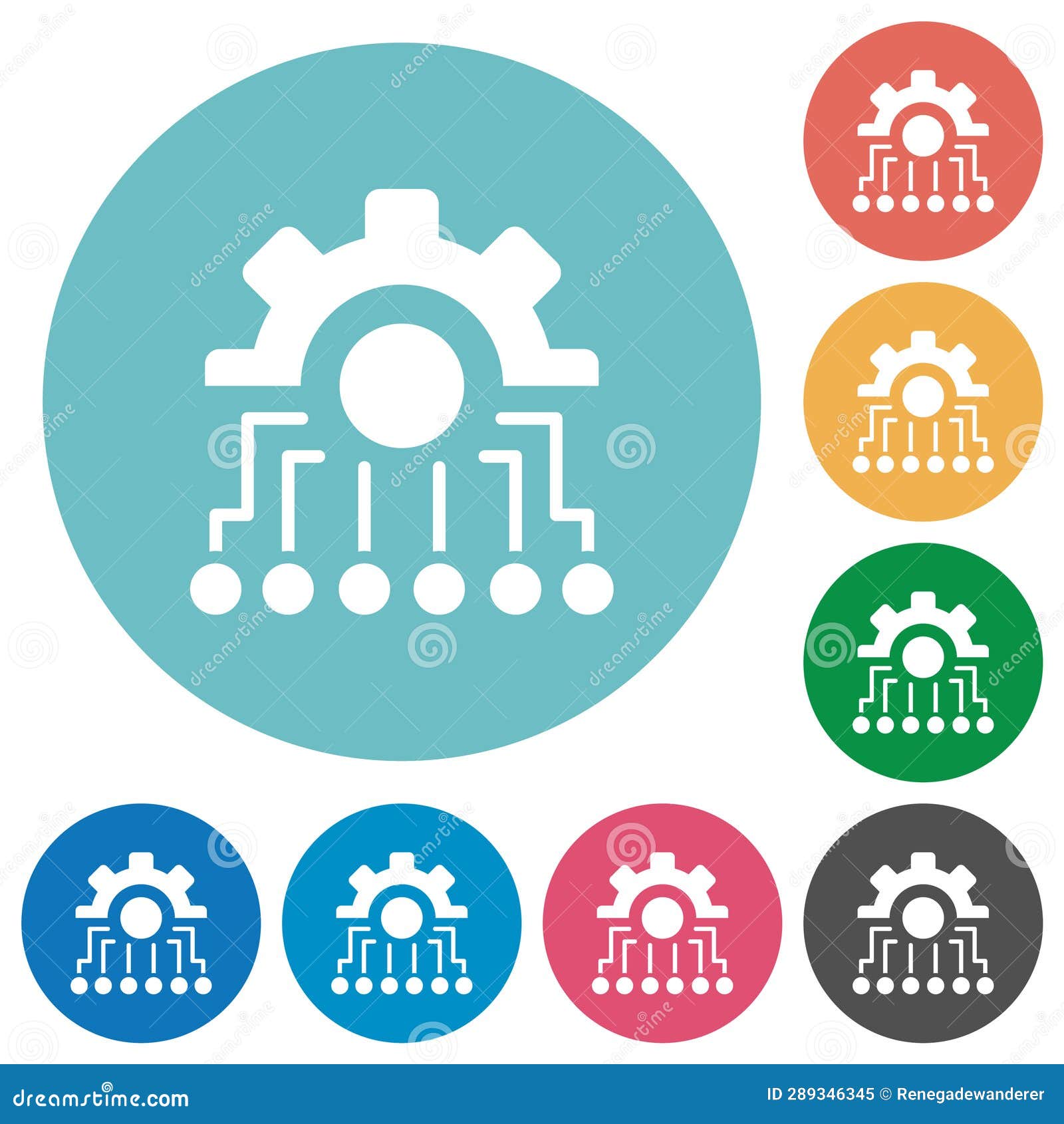 Mechatronics Flat Landing Page Website Template. Engineering ...