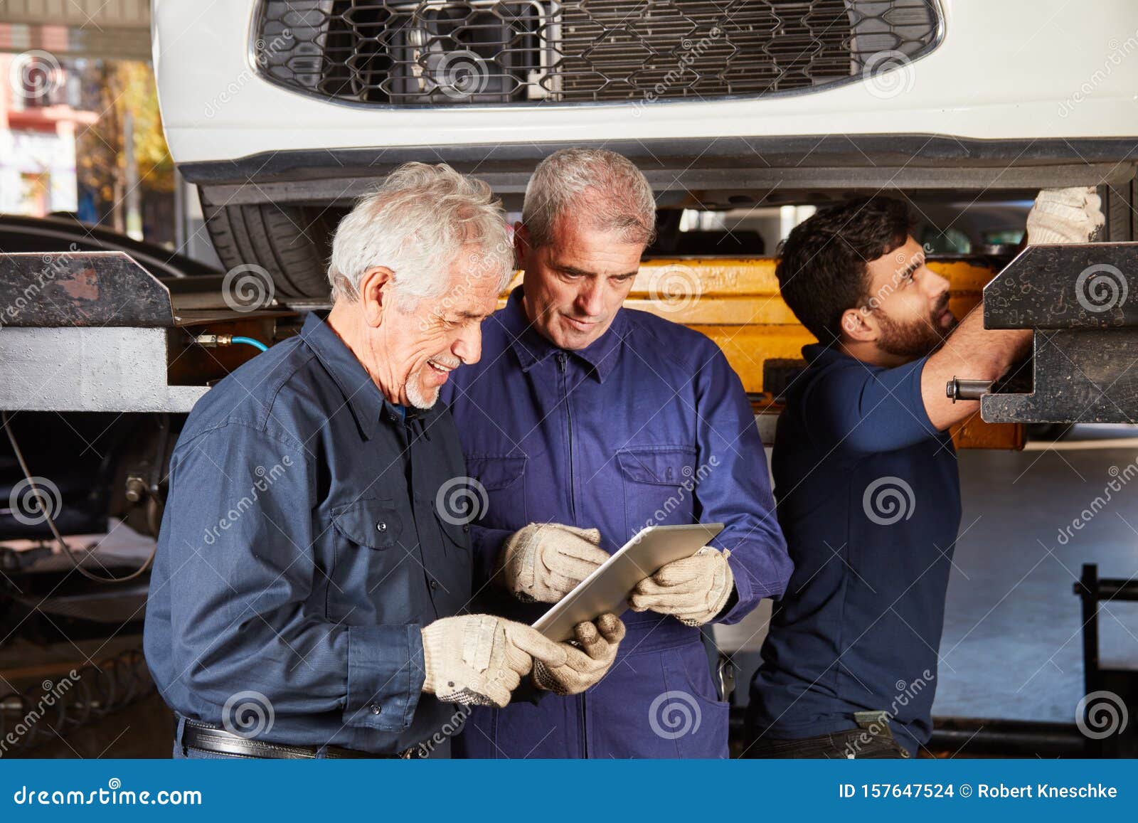 Inspection with Tablet Computer and Diagnosis App Stock Photo - Image ...
