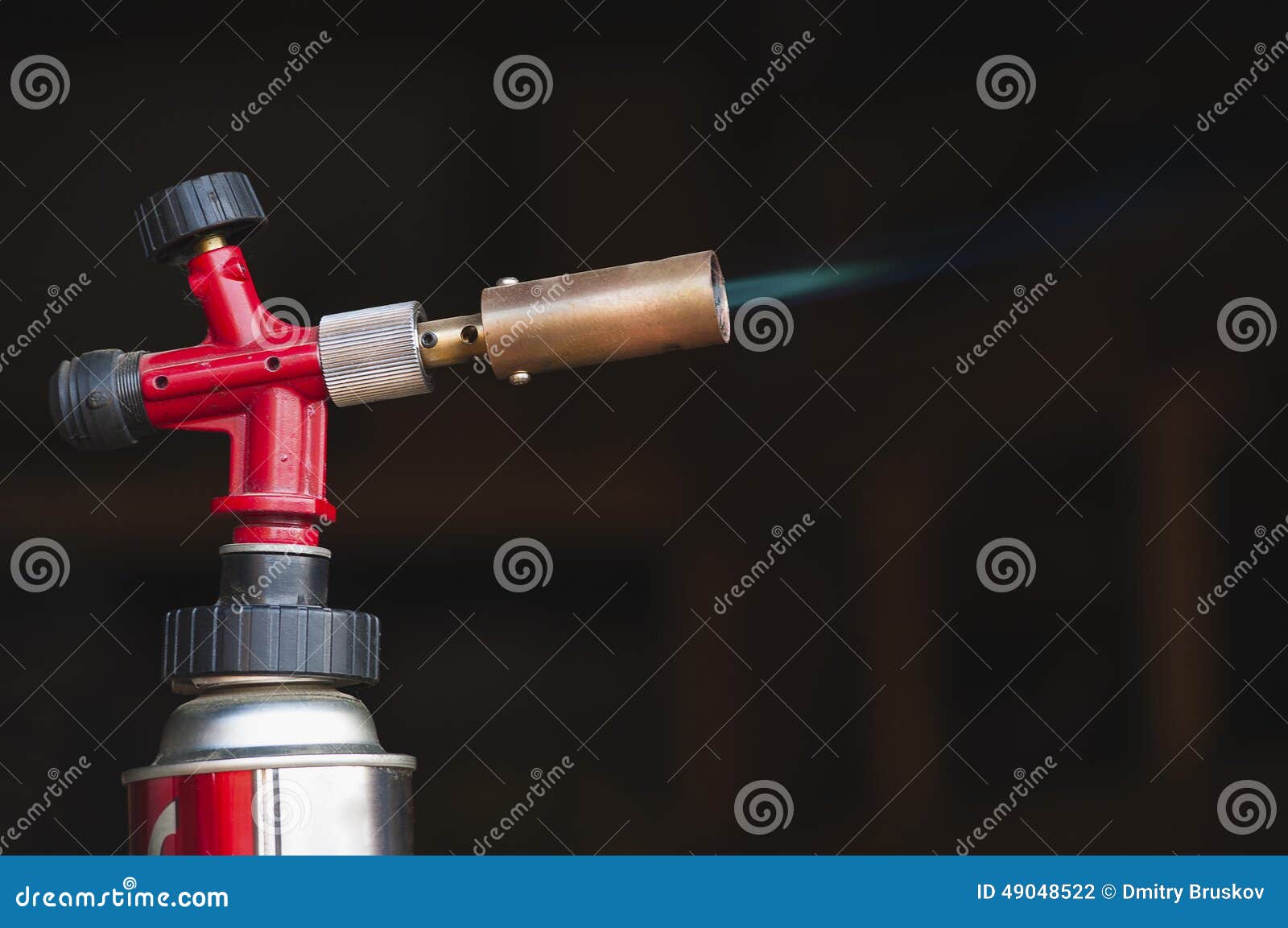 Mechero de gas foto de archivo. Imagen de industria, azul - 49048522