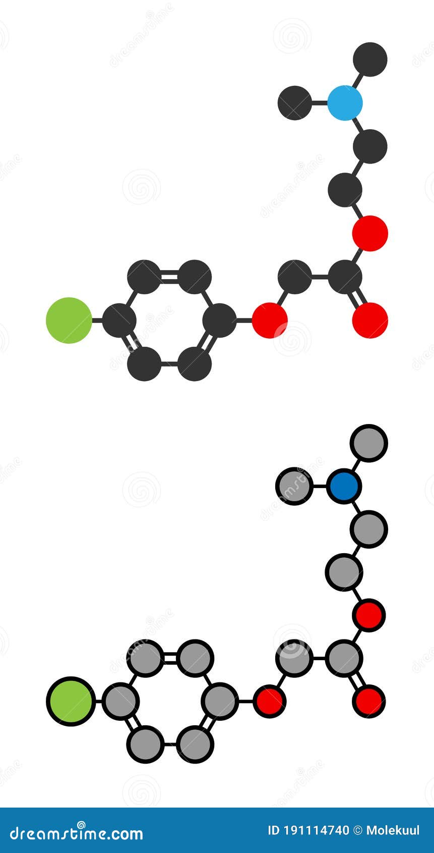 Dimethylethanolamine Molecule 3d, Molecular Structure, Ball And Stick ...