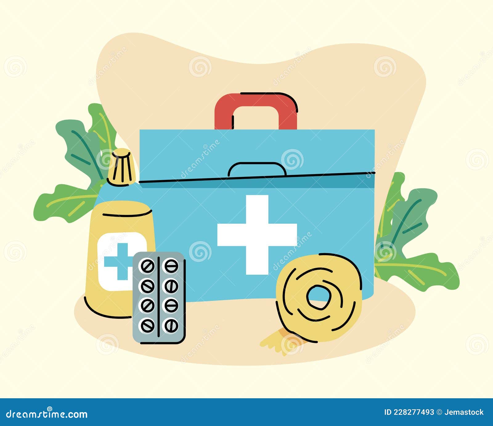 Med kits three icons stock vector. Illustration of three - 228277493