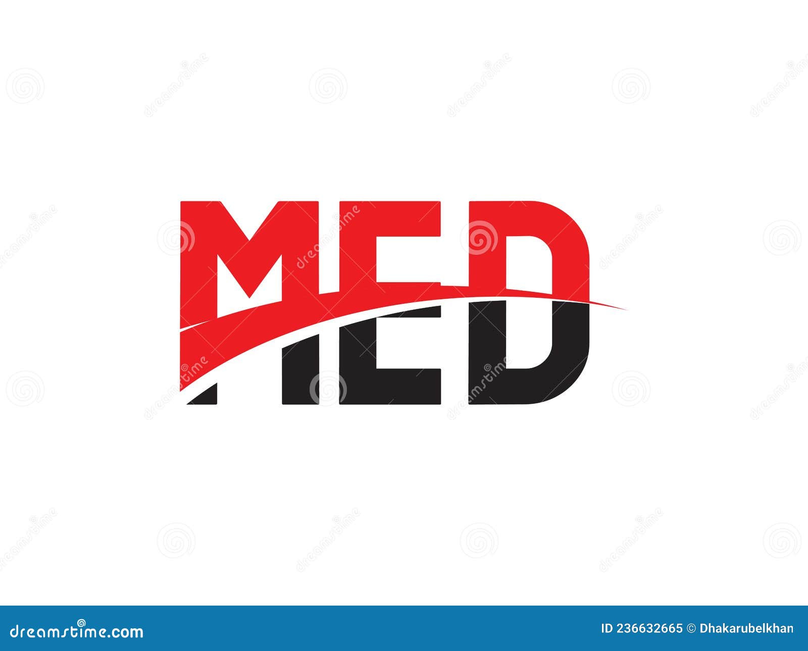 MED Letter Initial Logo Design Stock Vector - Illustration of corporate ...