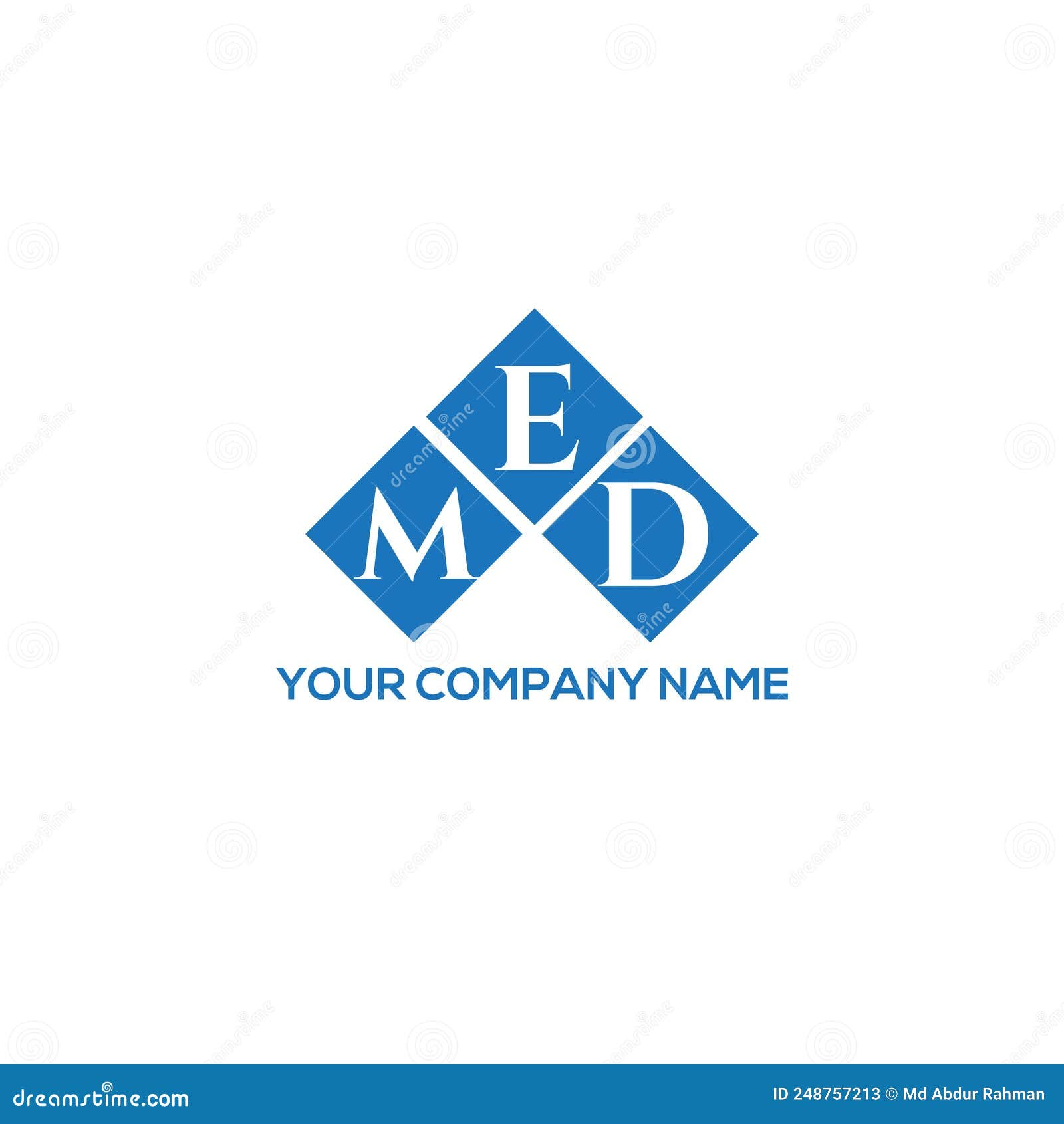 MED Letter Logo Design On BLACK Background. MED Creative Initials ...
