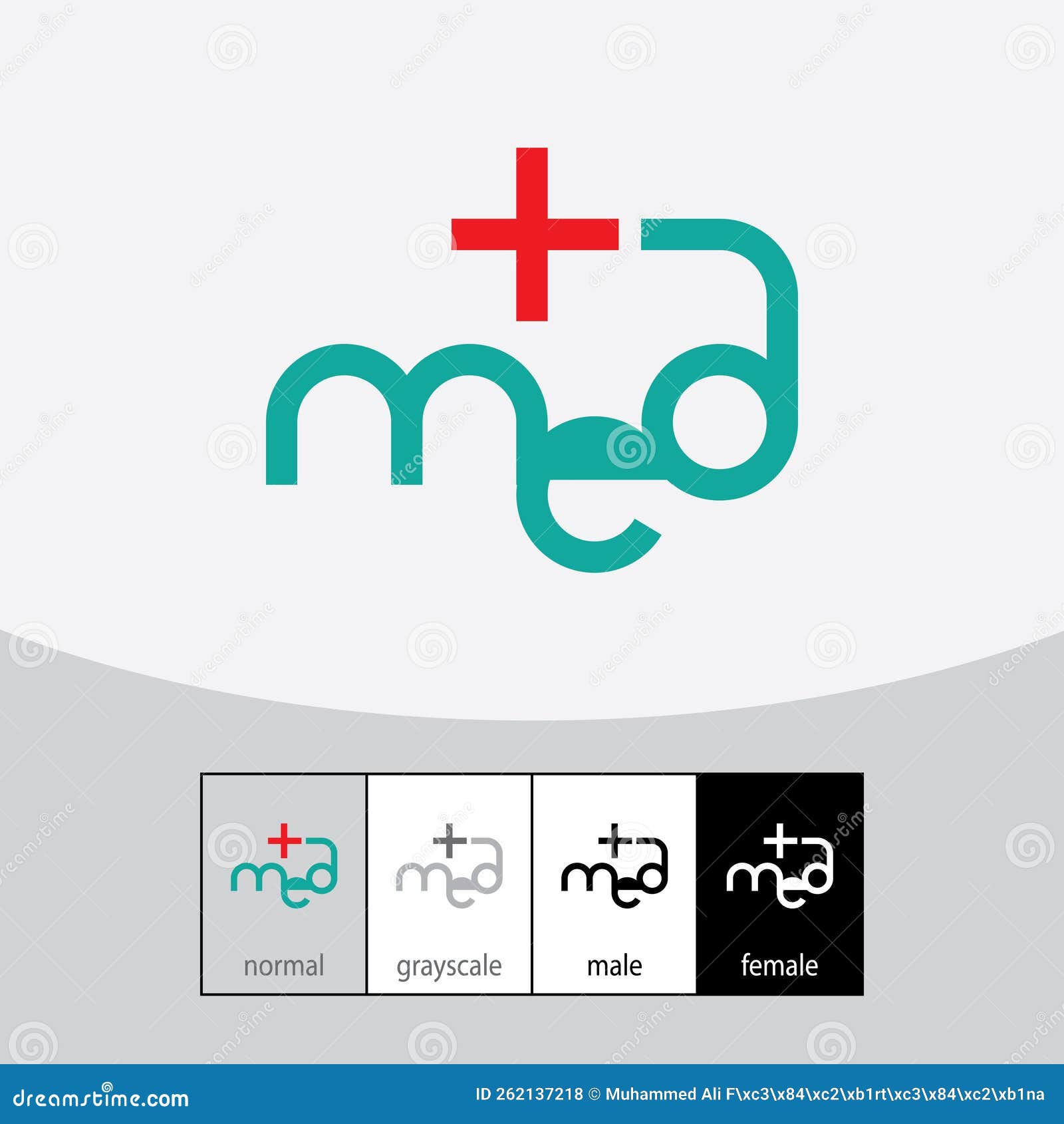 MED or Medical Logo with Cross. - Vector Stock Vector - Illustration of ...