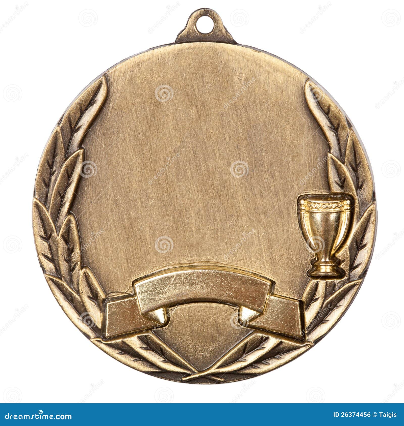 Medaglia di oro fotografia stock. Immagine di capo, progresso - 26374456