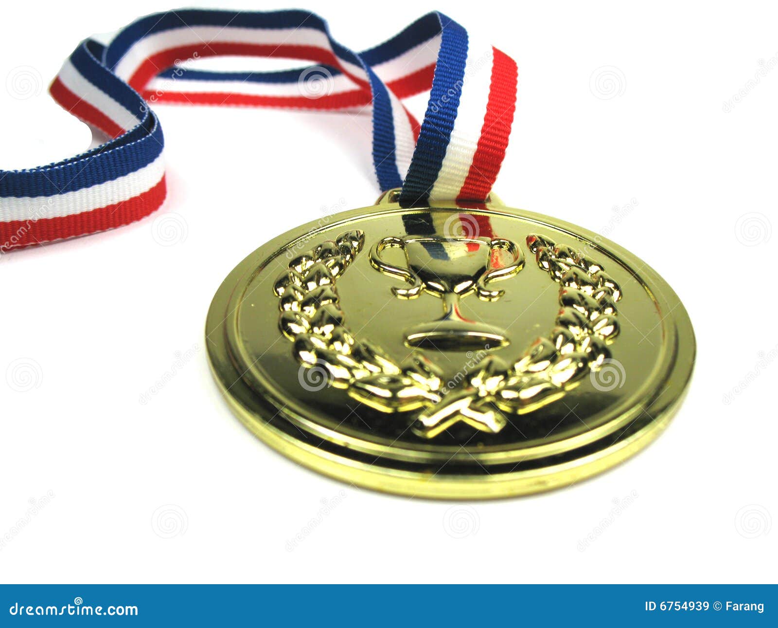 Medaglia di oro immagine stock. Immagine di merito, trofeo - 6754939