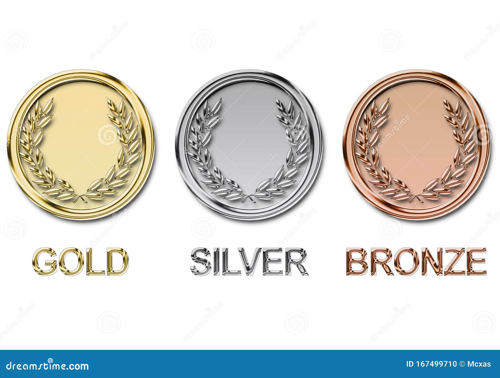 Medaillen Aus Gold, Silber Und Bronze Stock Abbildung - Illustration ... Medaillen Aus Gold, Silber Und Bronze Stock Abbildung - Illustration ...