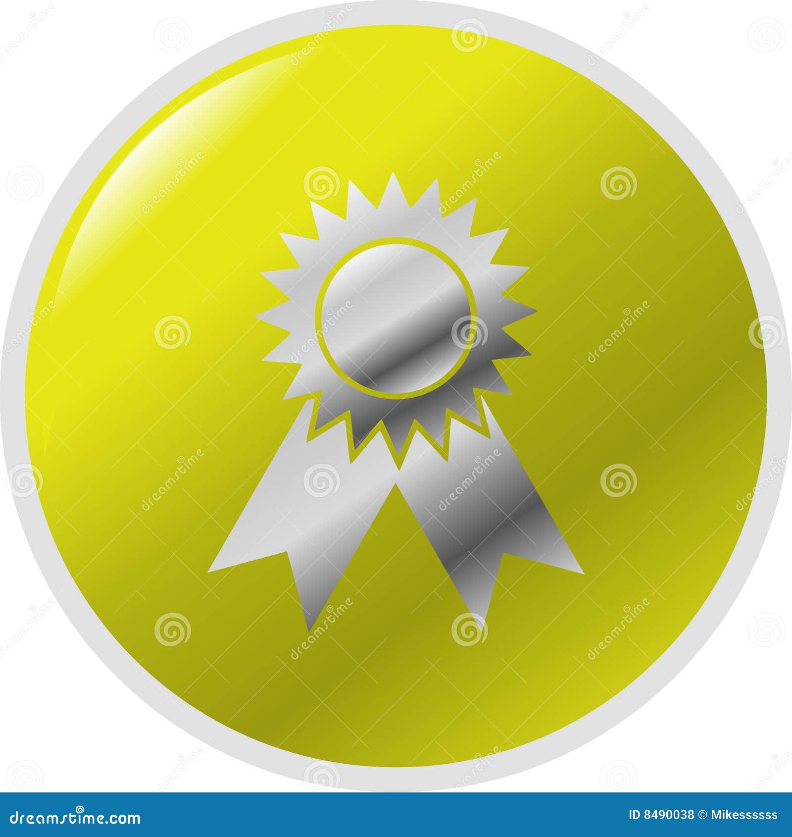 Medal award vector button stock vector. Illustration of recognition ...