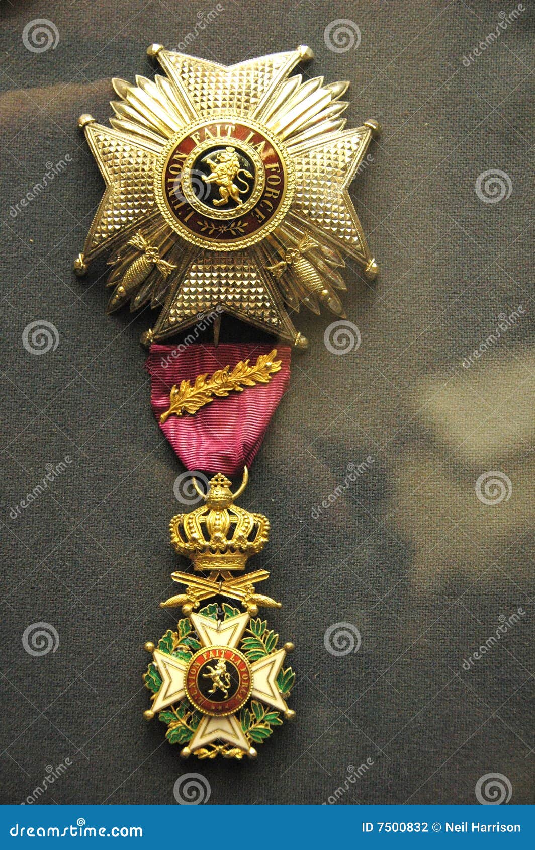 Medal Awarded To British General Stock Photo - Image of batallion ...