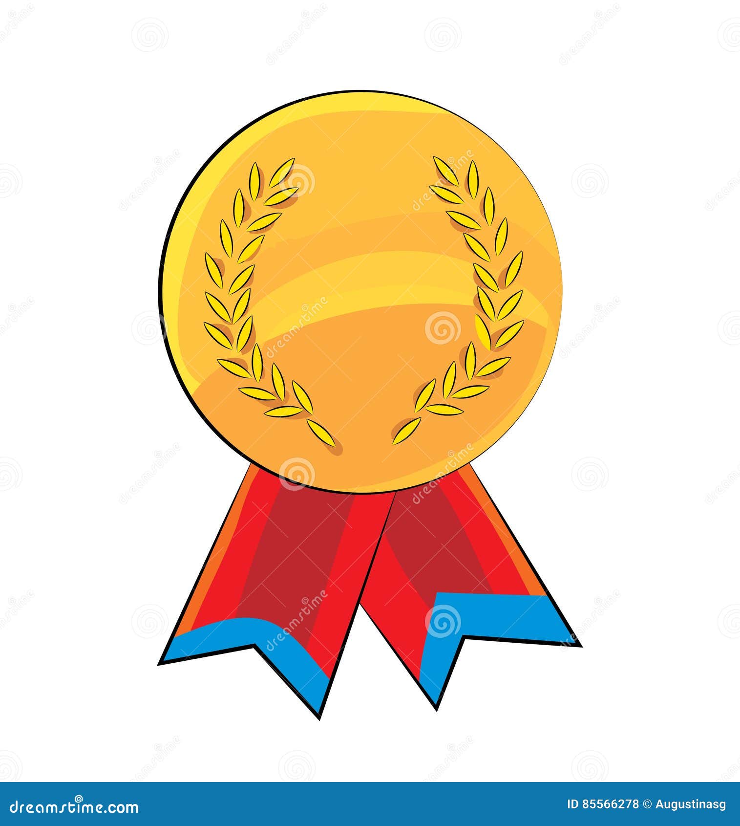 Medal cartoon stock illustration. Illustration of background - 85566278