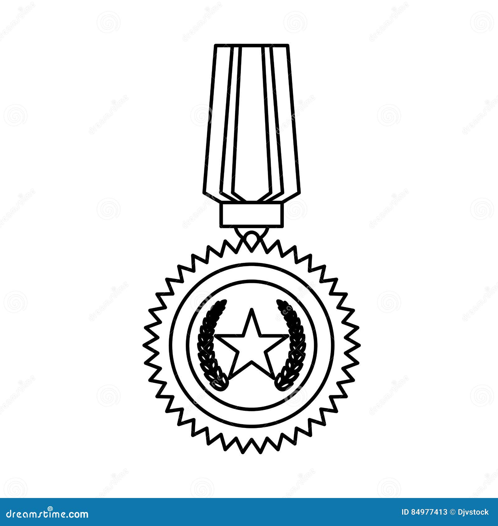 Medal Figure of Honor for the Best Military Stock Illustration ...