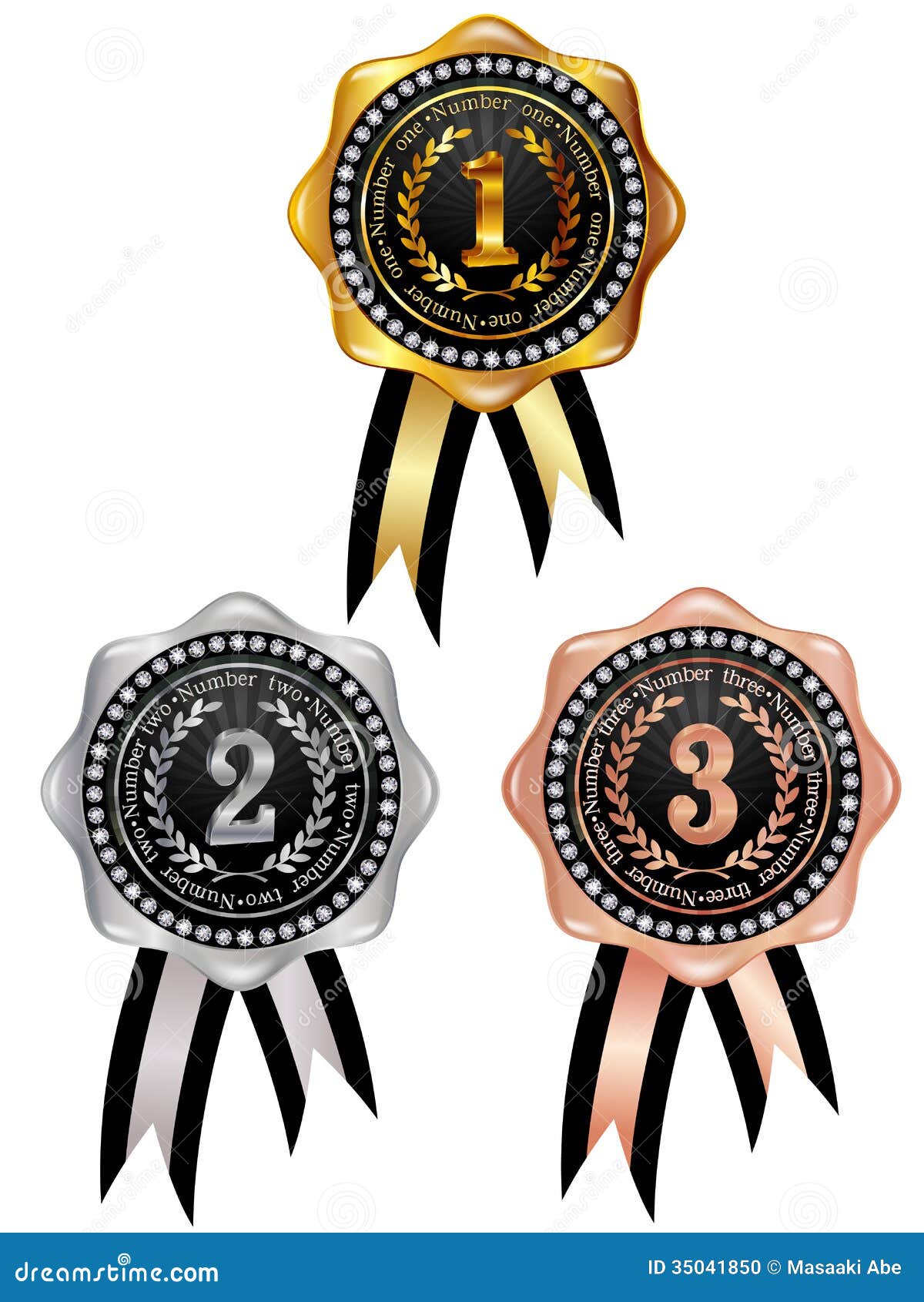 Medal frame stock vector. Illustration of emblem, medal - 35041850
