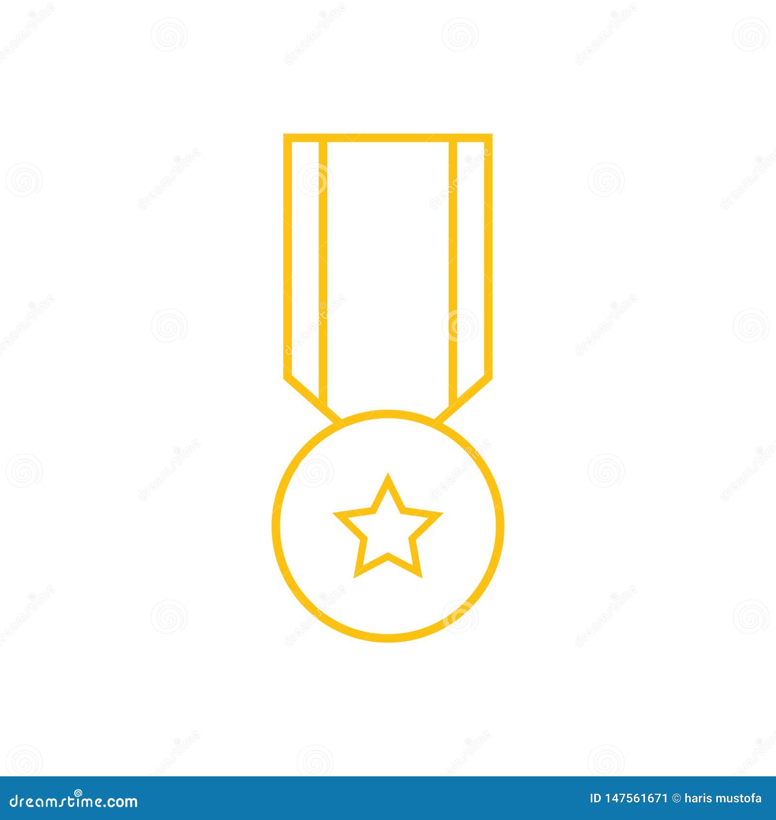 Medal Graphic Design Template Vector Illustration Stock Vector ...