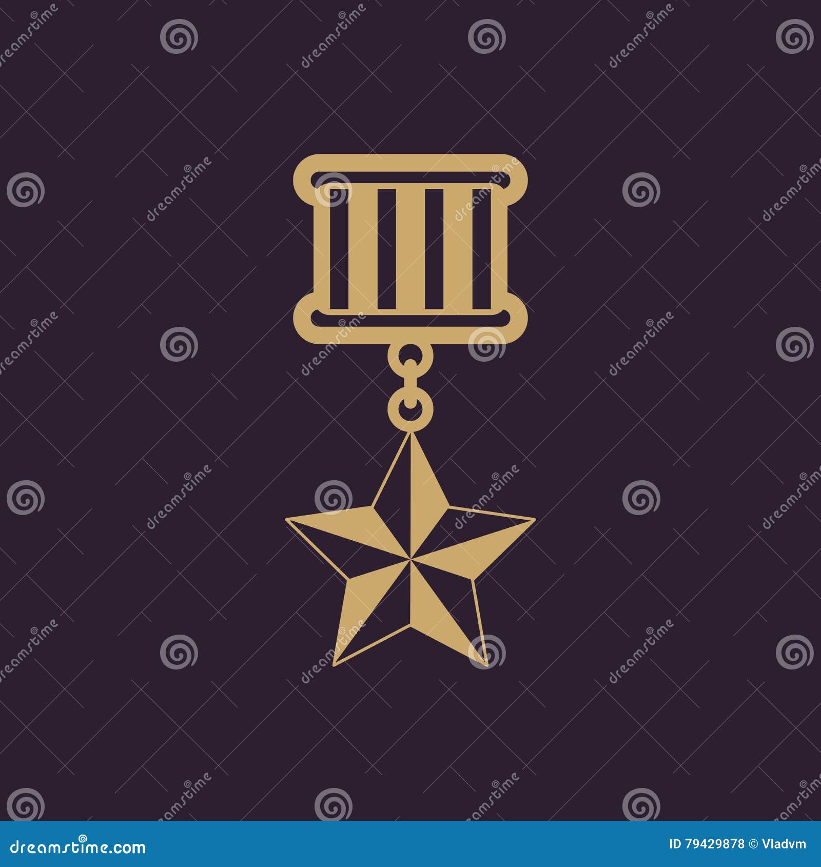 The Medal Icon. Honor Symbol Stock Vector - Illustration of honor ...