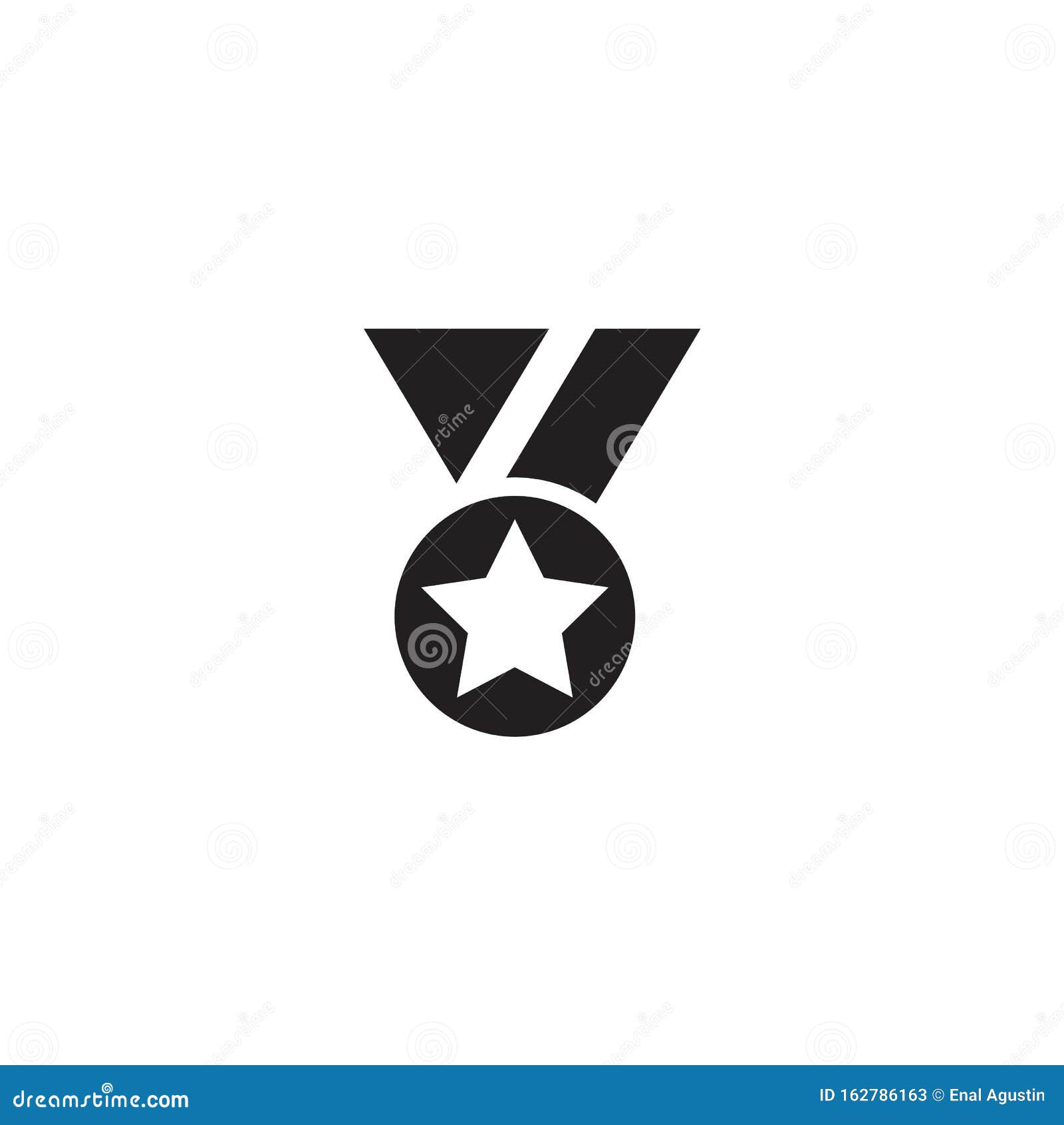 Medal Icon Logo Design Vector Template Stock Vector - Illustration of ...