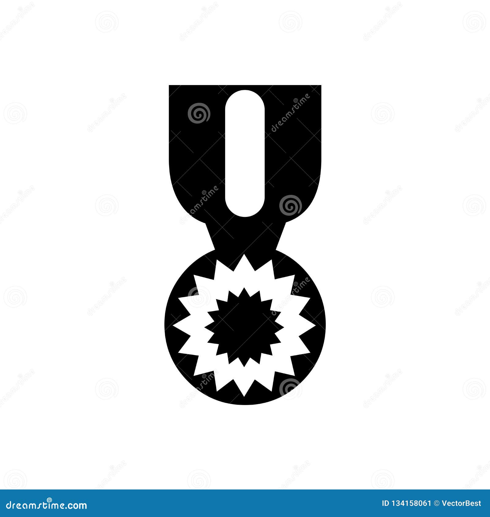 Medal Icon Vector Sign and Symbol Isolated on White Background Stock ...