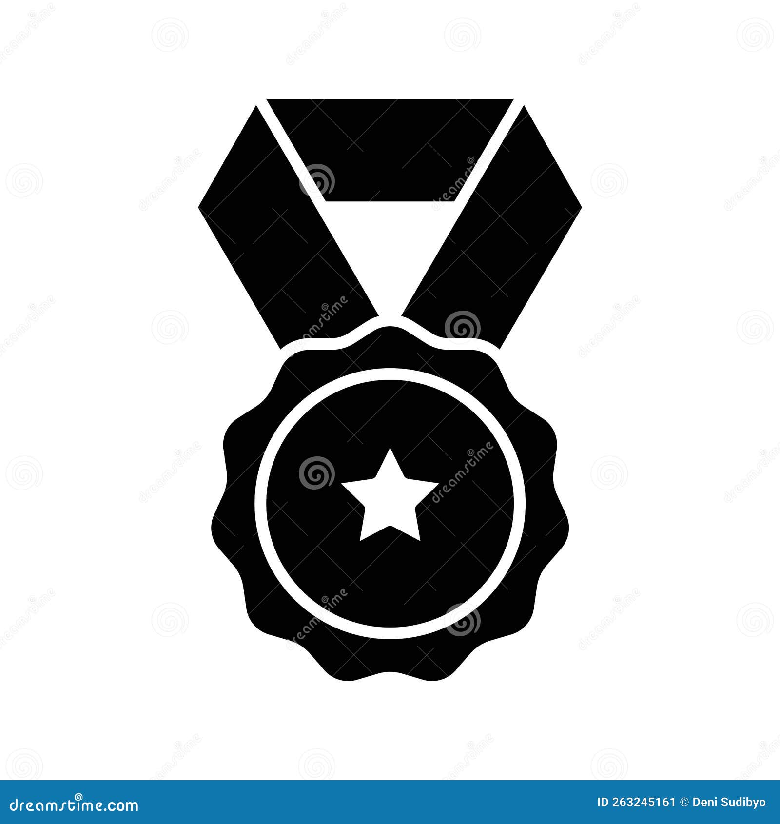Medal Icon Vector Symbol Design Templates Stock Illustration ...