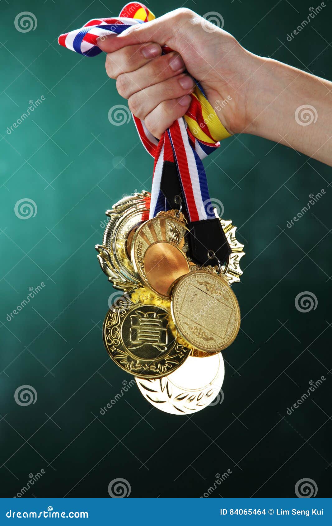 Medal stock photo. Image of ribbon, hand, concept, blackboard - 84065464
