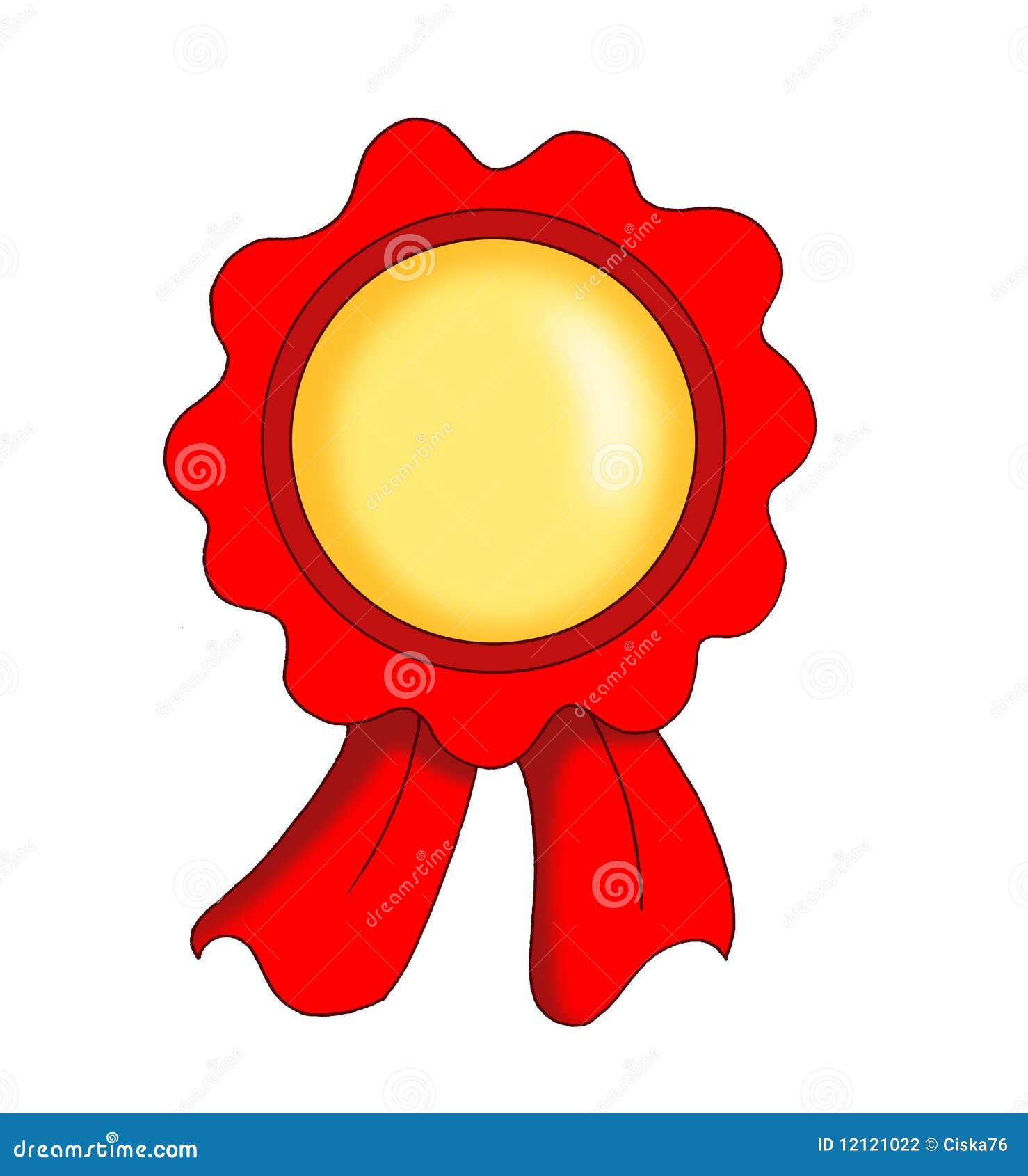 Medal proclamation stock illustration. Illustration of colored - 12121022
