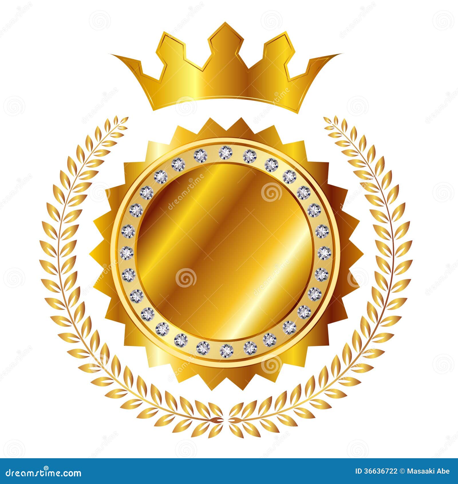 Medal ribbon frame stock vector. Illustration of frame - 36636722