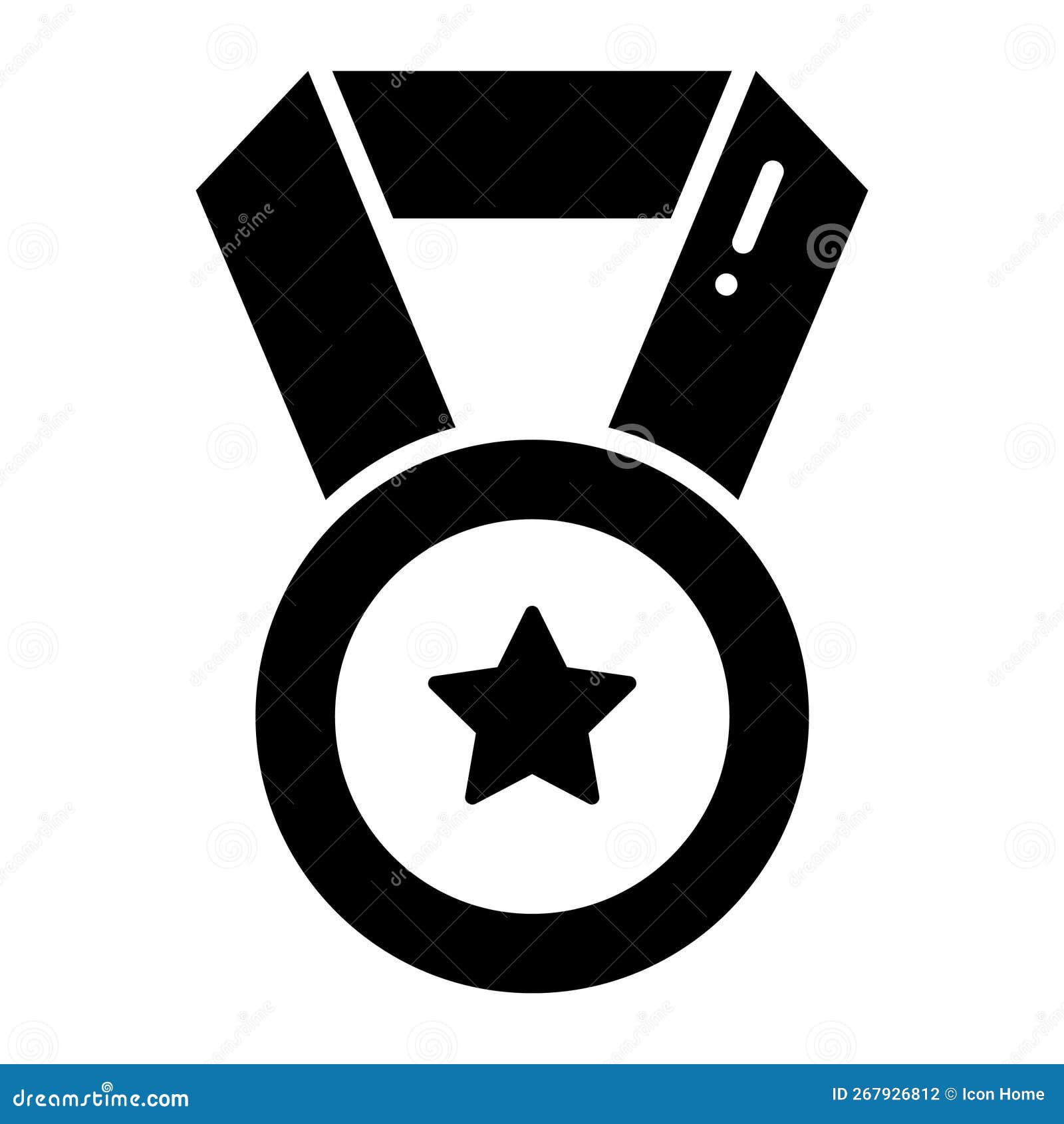 Medal Vector Icon Isolated on White Background Stock Vector ...