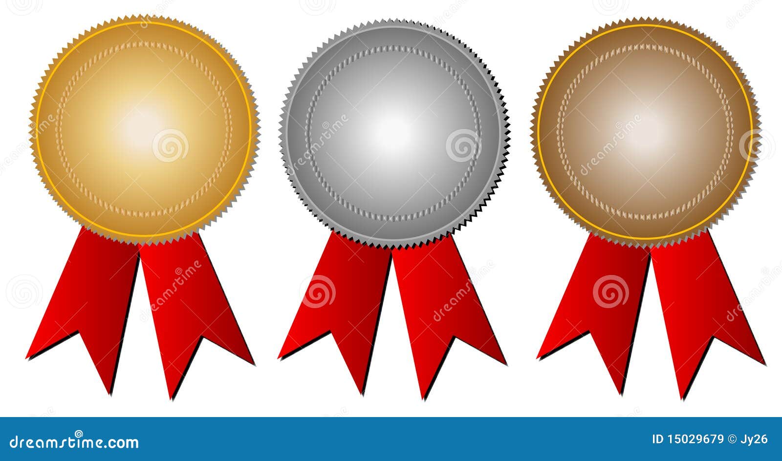 Medaljer vektor illustrationer. Illustration av bäst - 15029679