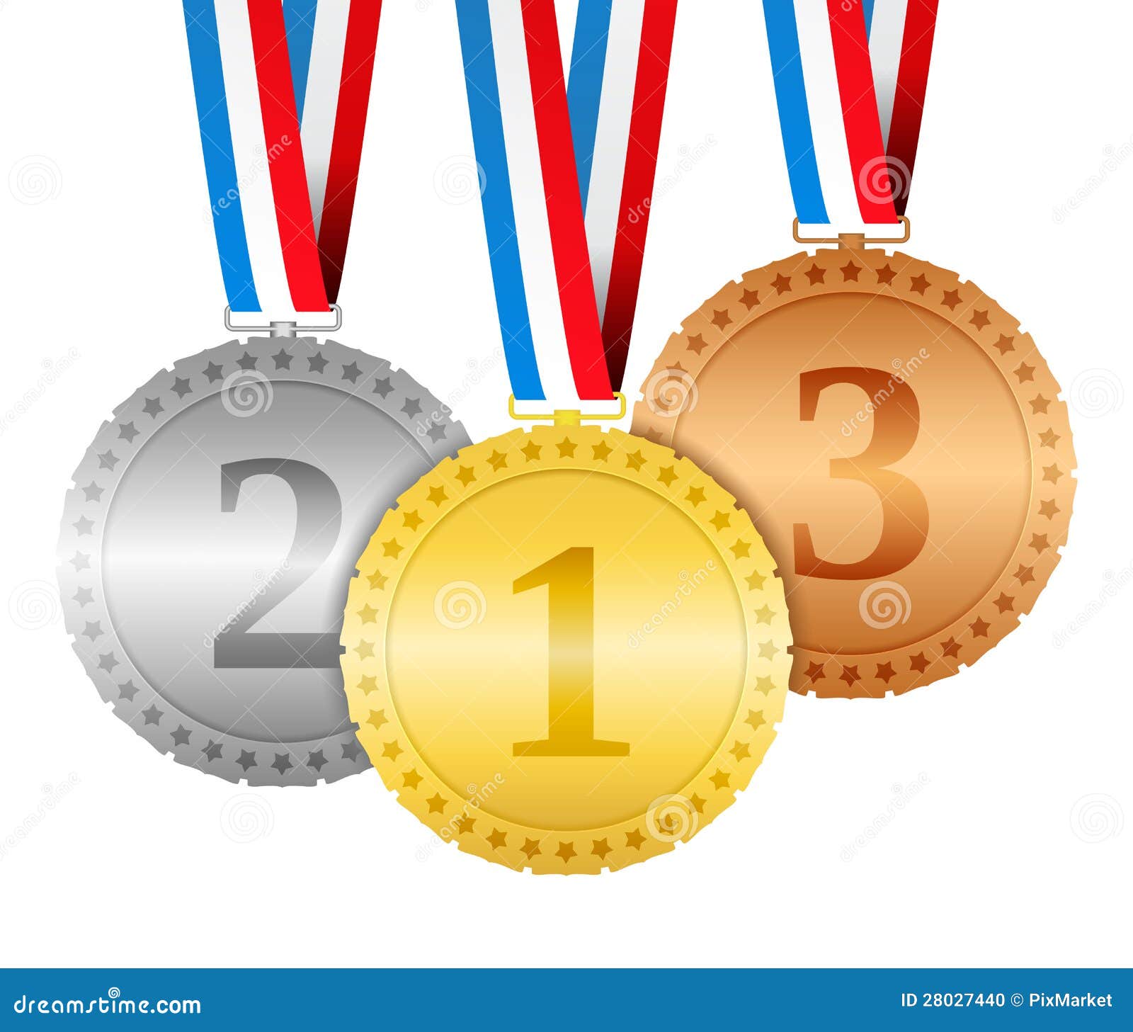 Medaljer vektor illustrationer. Illustration av element - 28027440
