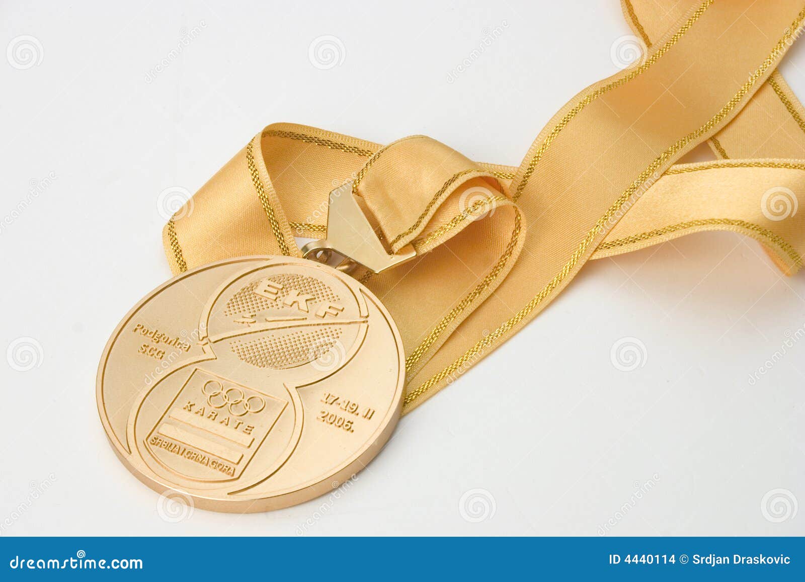 Medalla de oro imagen de archivo editorial. Imagen de amarillo - 4440114