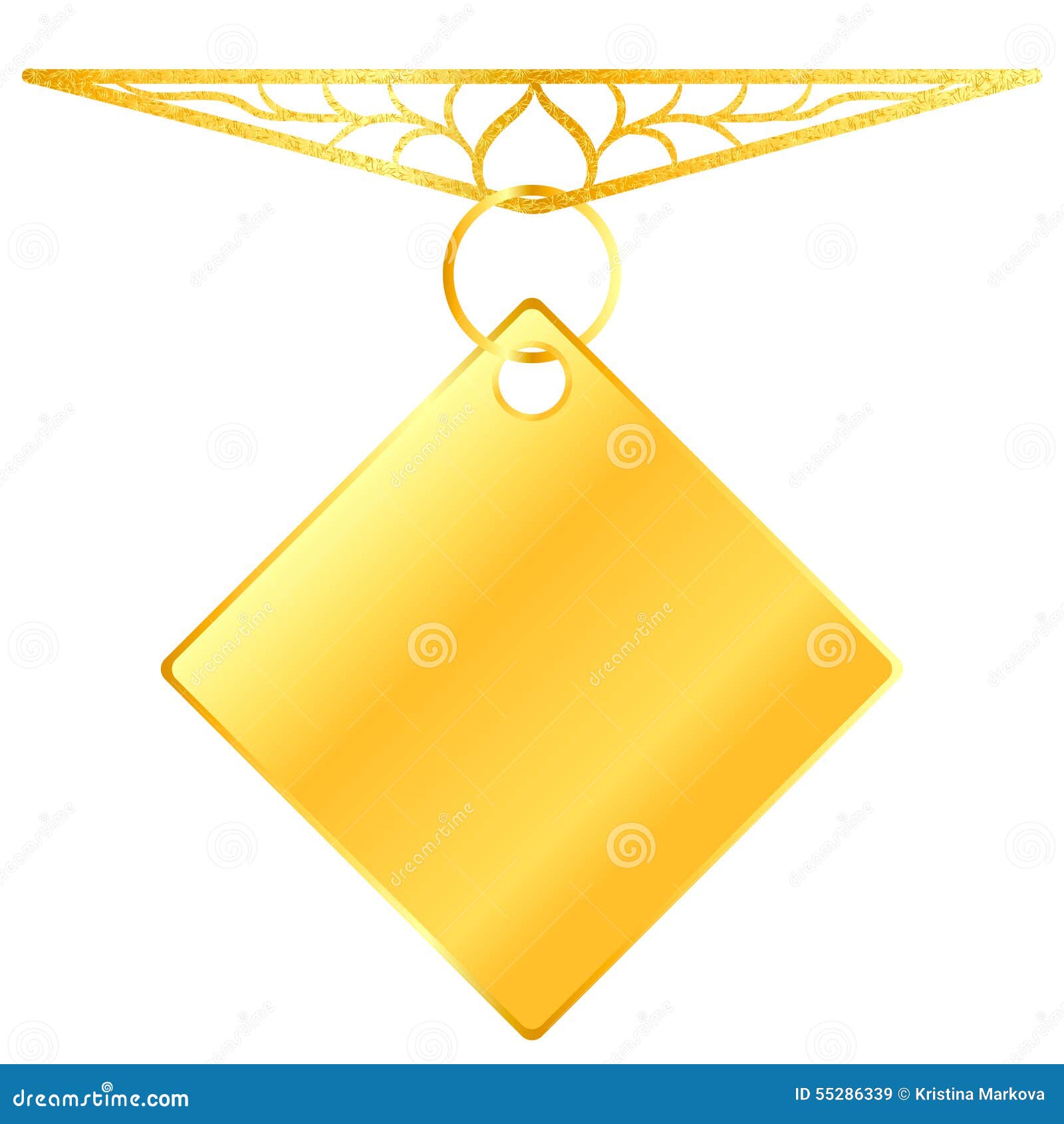 Medallion Border Design Element Gold Signboard Stock Illustration ...