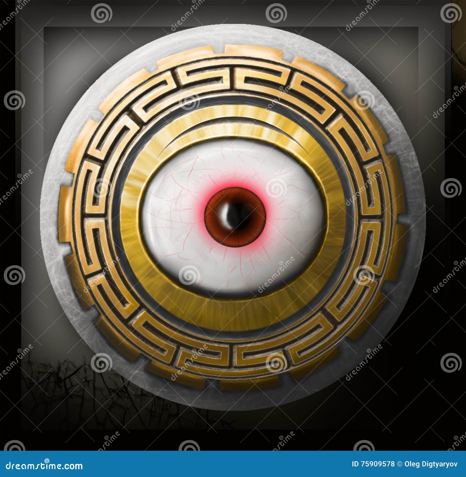 Hand Of A Warrior With A Sword. Design Of A Warriors Hand Holding A ...