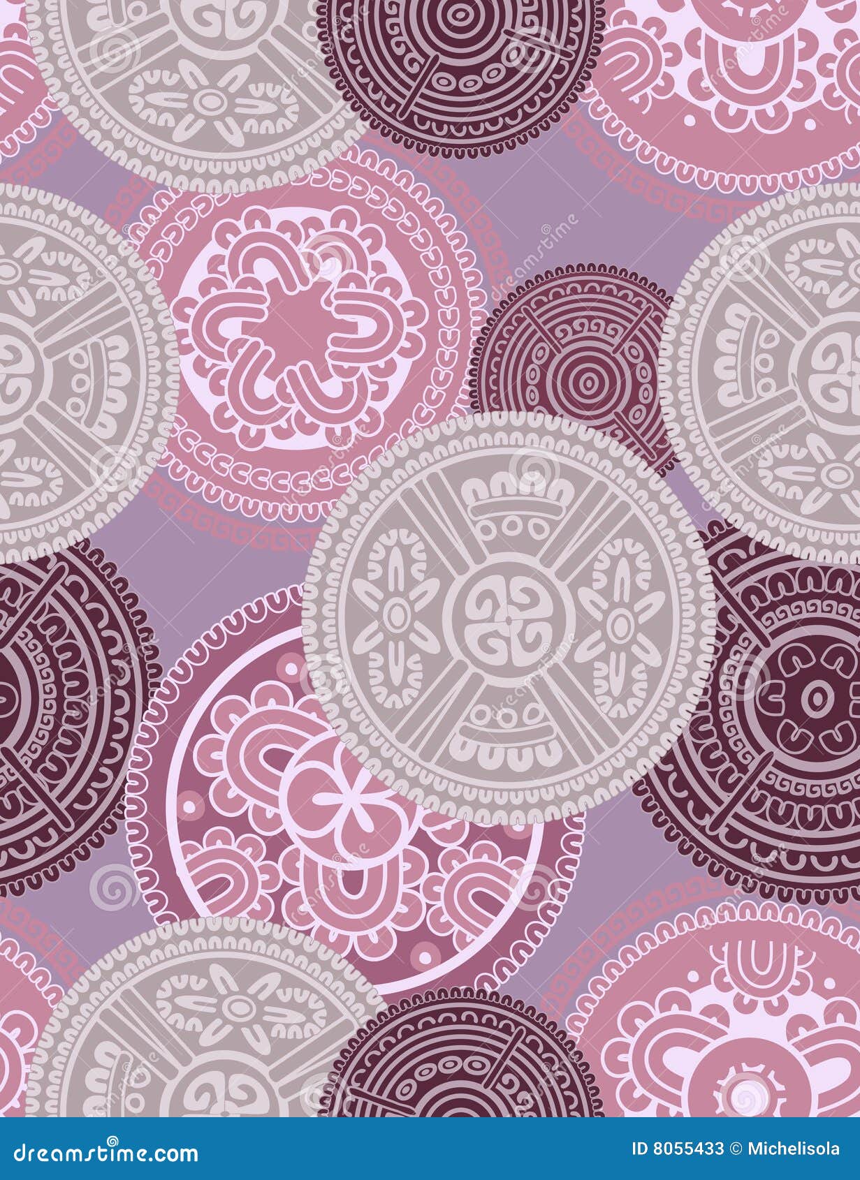 Medallions - Seamless Pattern Stock Vector - Illustration of medallion ...