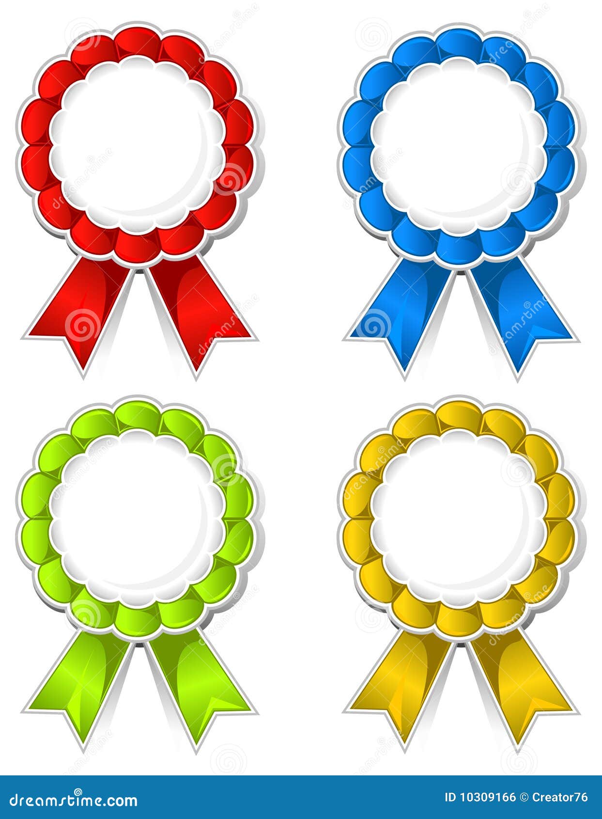 Medallones de la cinta ilustración del vector. Ilustración de blanco ...