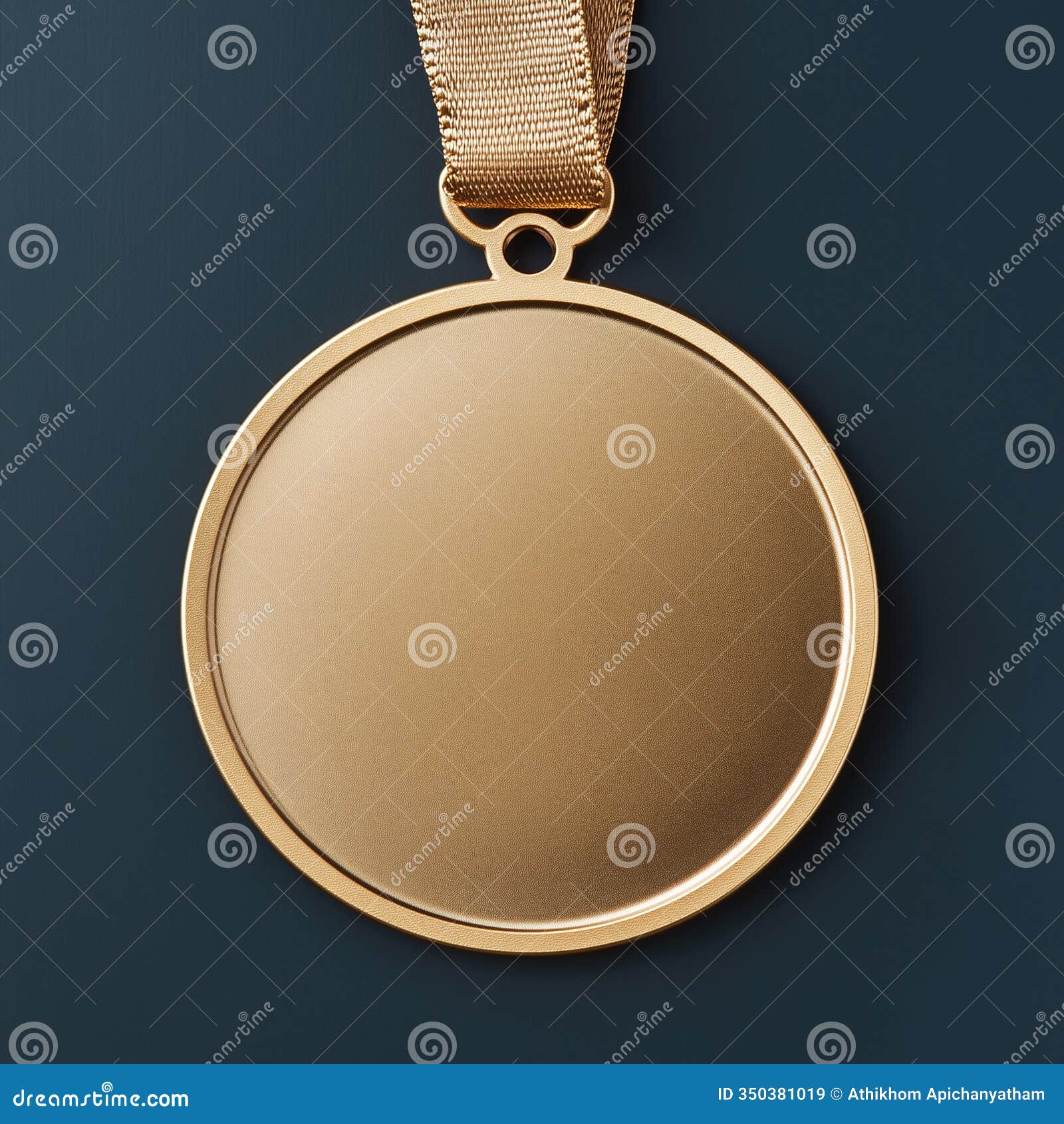 Medals, Gold Medals on a Plain Background Stock Image - Image of ...