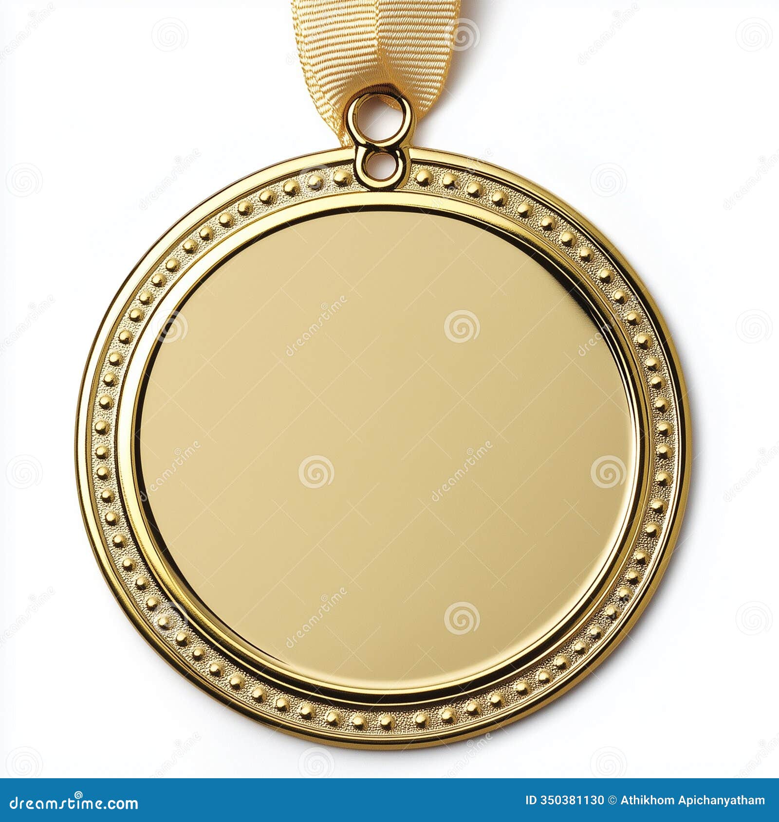 Medals, Gold Medals on a Plain Background Stock Photo - Image of games ...