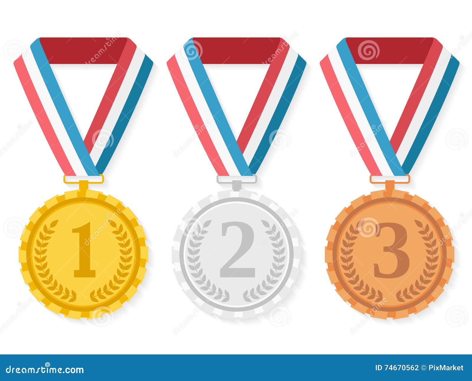The Medals Cartoon Vector | CartoonDealer.com #5860379