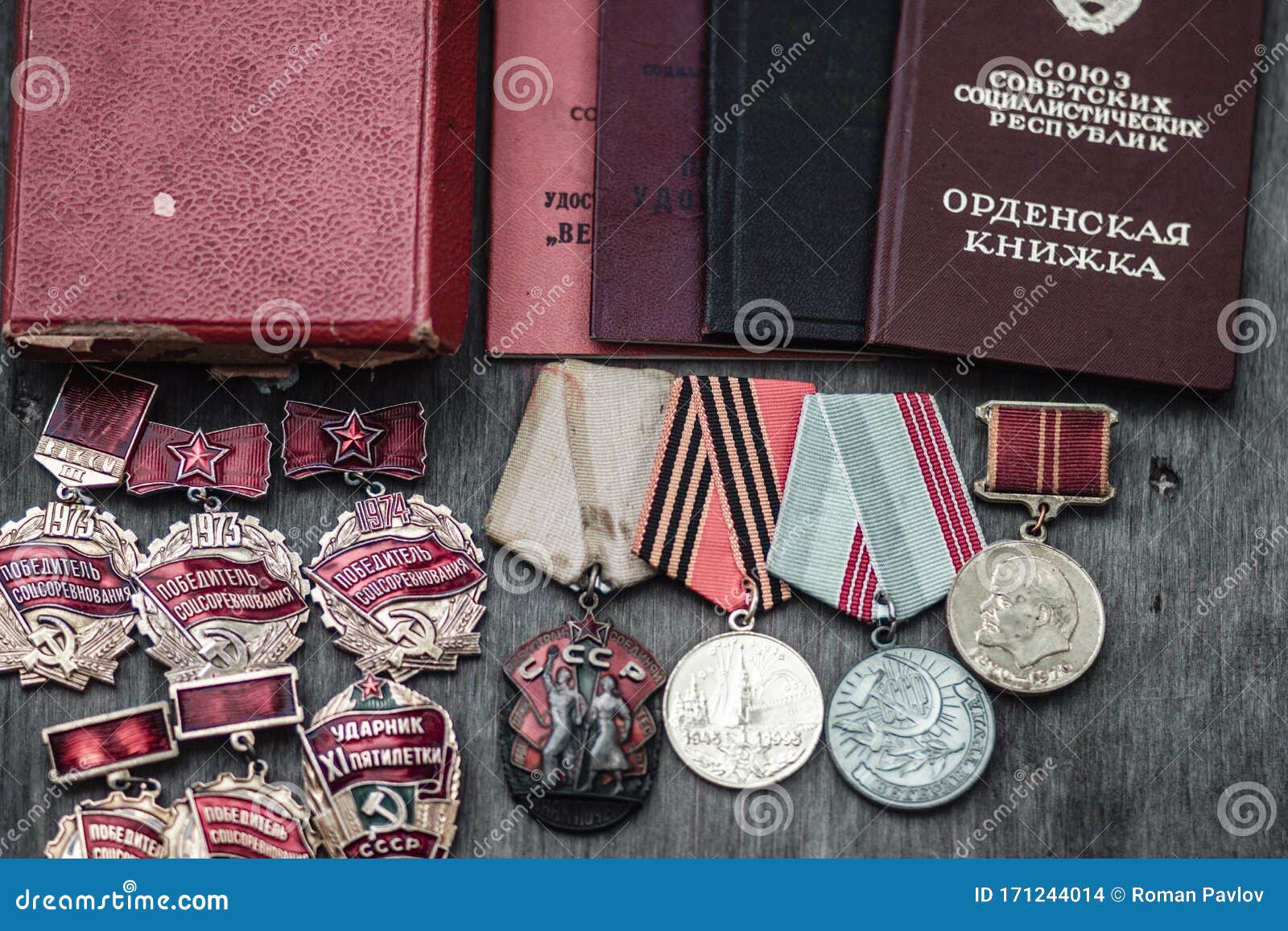 Medals and Orders-awards for Work Stock Photo - Image of order ...