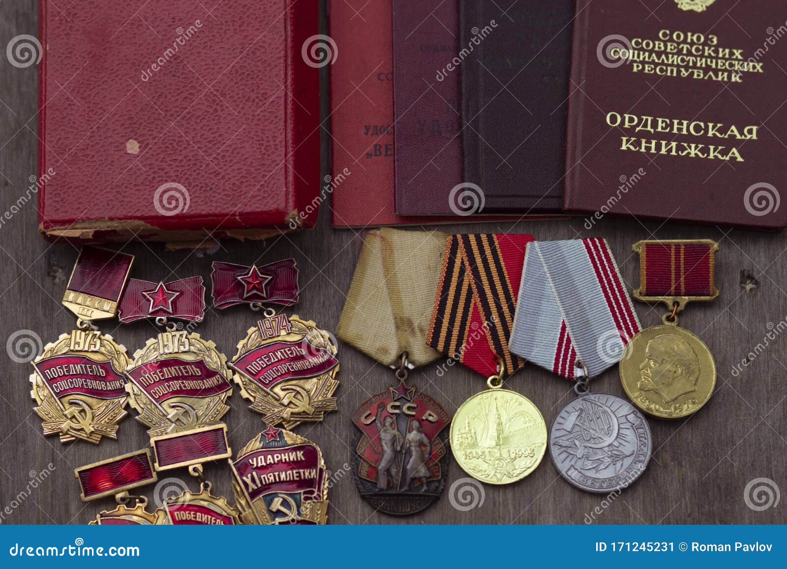 Medals and Orders-awards for Work Stock Image - Image of ordersawards ...