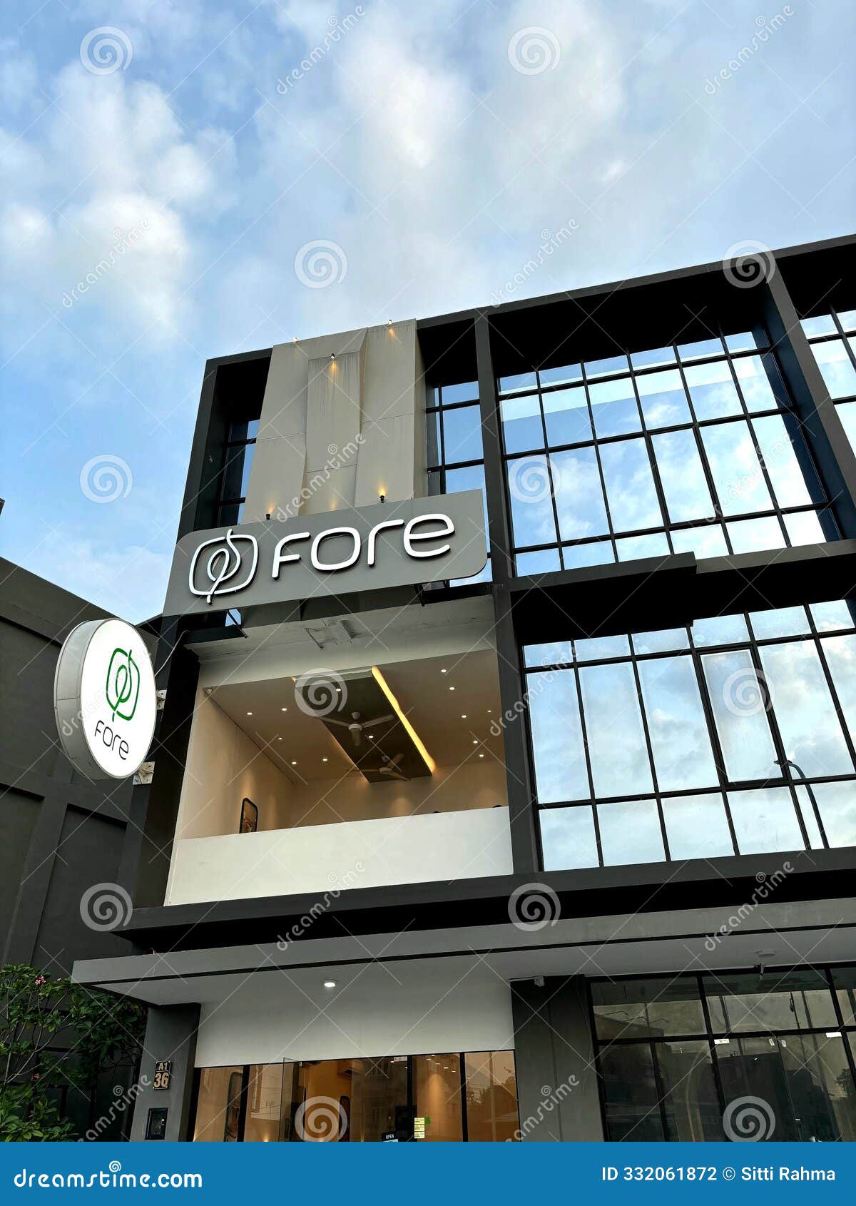 Medan, Indonesia, 17 August 2024. Front View of Fore Coffee Store ...