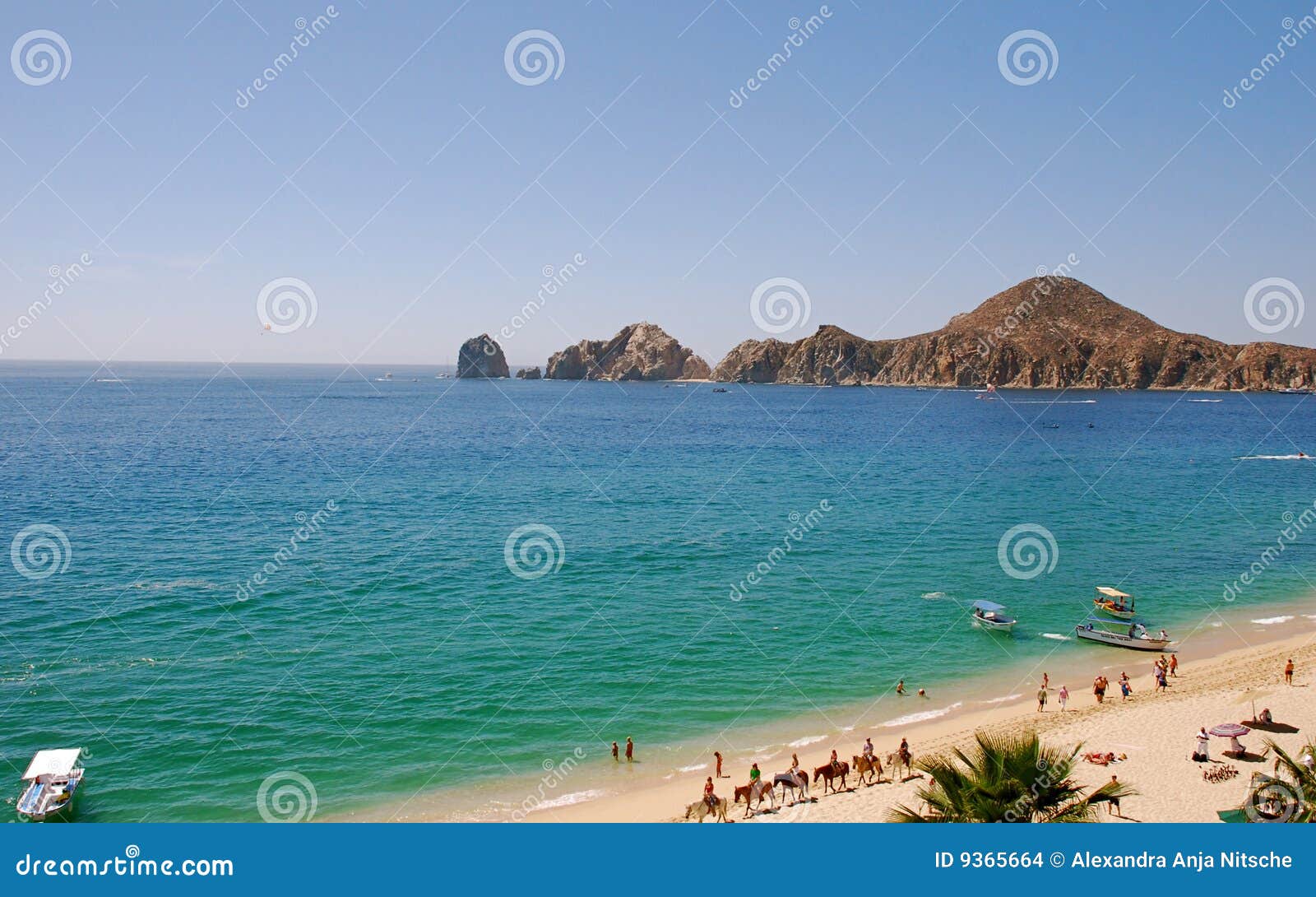 Medano Beach, Cabo View of Lands End Stock Photo - Image of cabos, shot ...