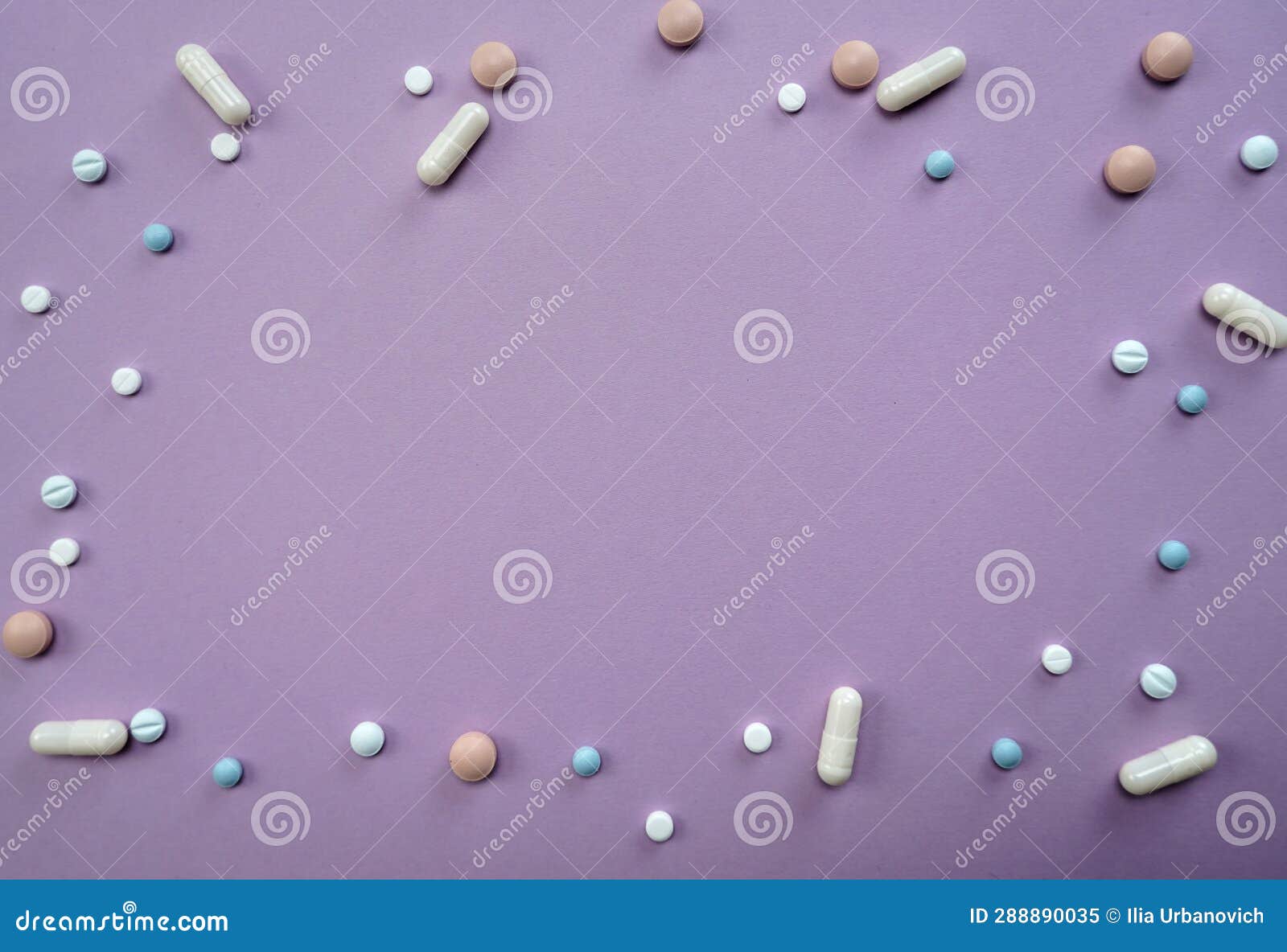 Set of Medical Paraphernalia on the Table Flat Lay Stock Image - Image ...
